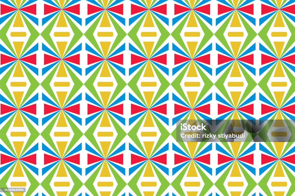 Poster Karya Seni Geometri Segitiga Dengan Bentuk Dan Gambar Sederhana