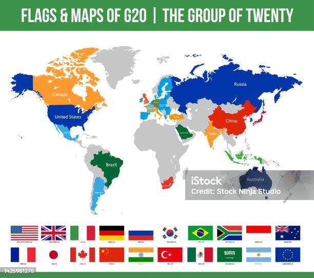 G20 Flags Maps Group Of Twenty Intergovernmental Forum G20 Isolated ... G20 Flags Maps Group Of Twenty Intergovernmental Forum G20 Isolated ...