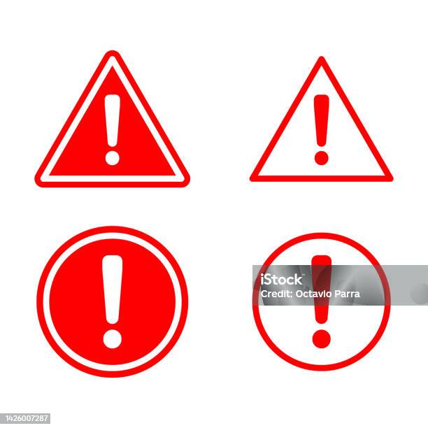 Symbole De Danger Icône Vectorielle Symbole Du Signe Plat Avec Point