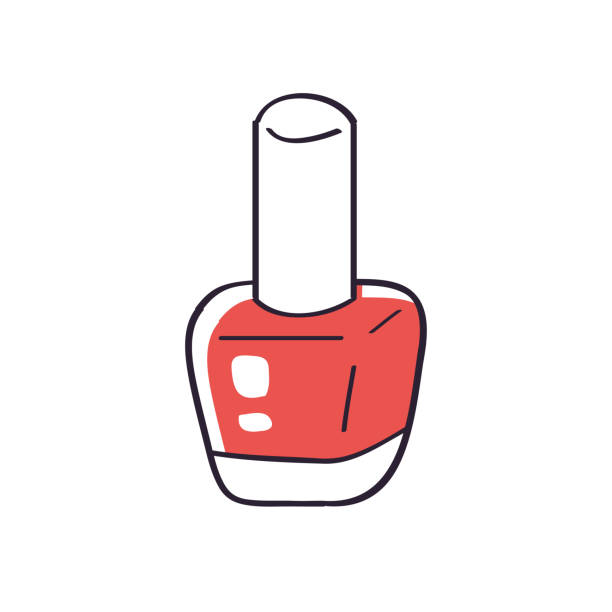 Roter Nagellack Illustrationen Und Vektorgrafiken Istock