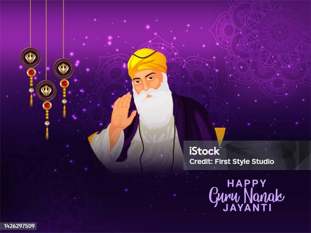 Kartu Ucapan Perayaan Guru Nanak Jayanti Dengan Ilustrasi Vektor ... Kartu Ucapan Perayaan Guru Nanak Jayanti Dengan Ilustrasi Vektor ...