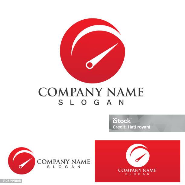 Conception De Logo De Vitesse Silhouette Indicateur De Vitesse Symbole