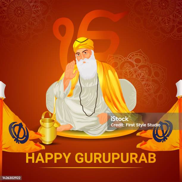 Happy Guru Nanak Jayanti Kartu Perayaan Dengan Ilustrasi Kreatif ... Happy Guru Nanak Jayanti Kartu Perayaan Dengan Ilustrasi Kreatif ...