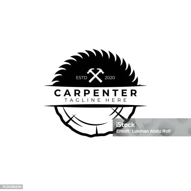 Tischler Logo Vektor Illustration Design Holzarbeiter Werkstatt Icon ... Tischler Logo Vektor Illustration Design Holzarbeiter Werkstatt Icon ...