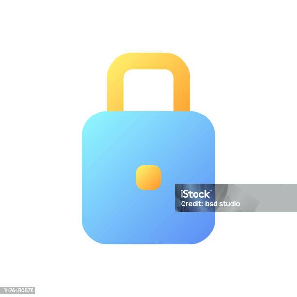 Padlock Pixel Perfect Flat Gradient Color Ui Icon Stok Vektör Sanatı ... Padlock Pixel Perfect Flat Gradient Color Ui Icon Stok Vektör Sanatı ...