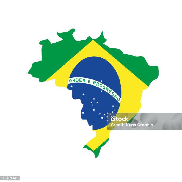 Flag Maps Brazil Stock Illustration Download Image Now Abstract