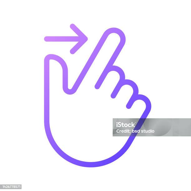 Edge Swipe Gradient Linear Vector Icon Stock Illustration - Download ... Edge Swipe Gradient Linear Vector Icon Stock Illustration - Download ...