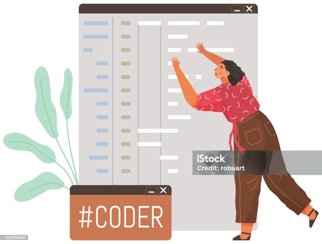 Programmer Engineering And Coding Set Of Programmers Working On Web