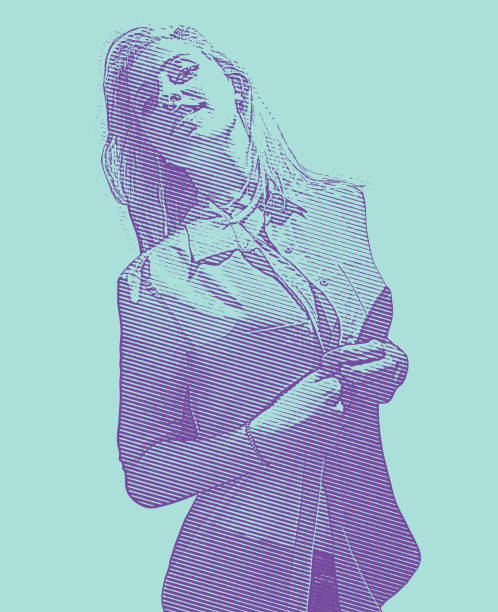 20 Buttoning Woman Stock Illustrations Royalty Free Vector Graphics