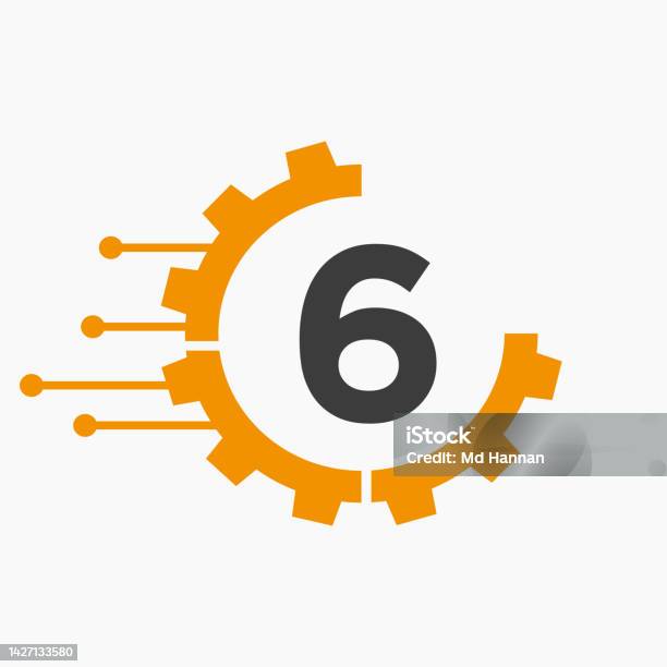 Symbole De Technologie De Logo Dengrenage De Roue Sur Le Modèle