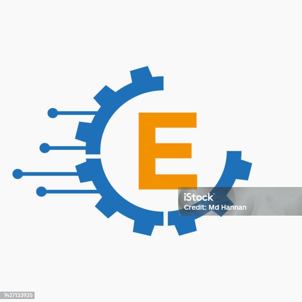 Symbole De Technologie De Logo Dengrenage De Roue Sur Le Modèle