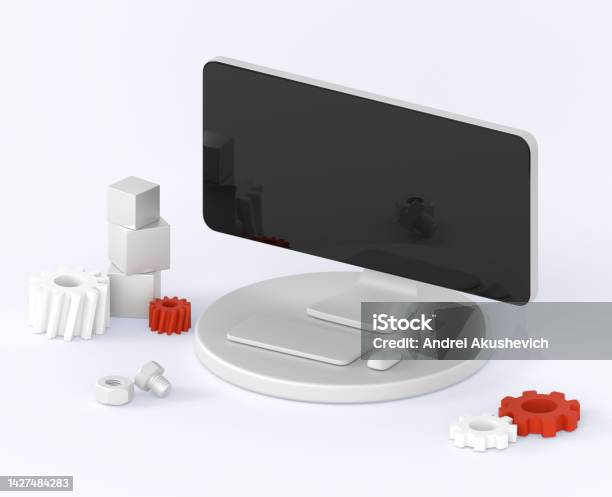 Code Testing Isometric 3d Render Banner Functional Test With Computer