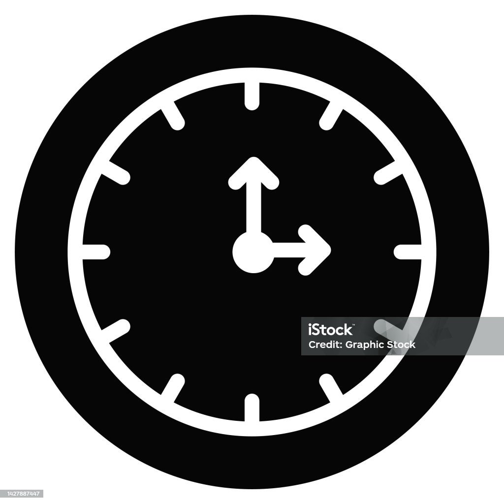Icône De Lhorloge Noël Et Célébrations Collection De Symboles De