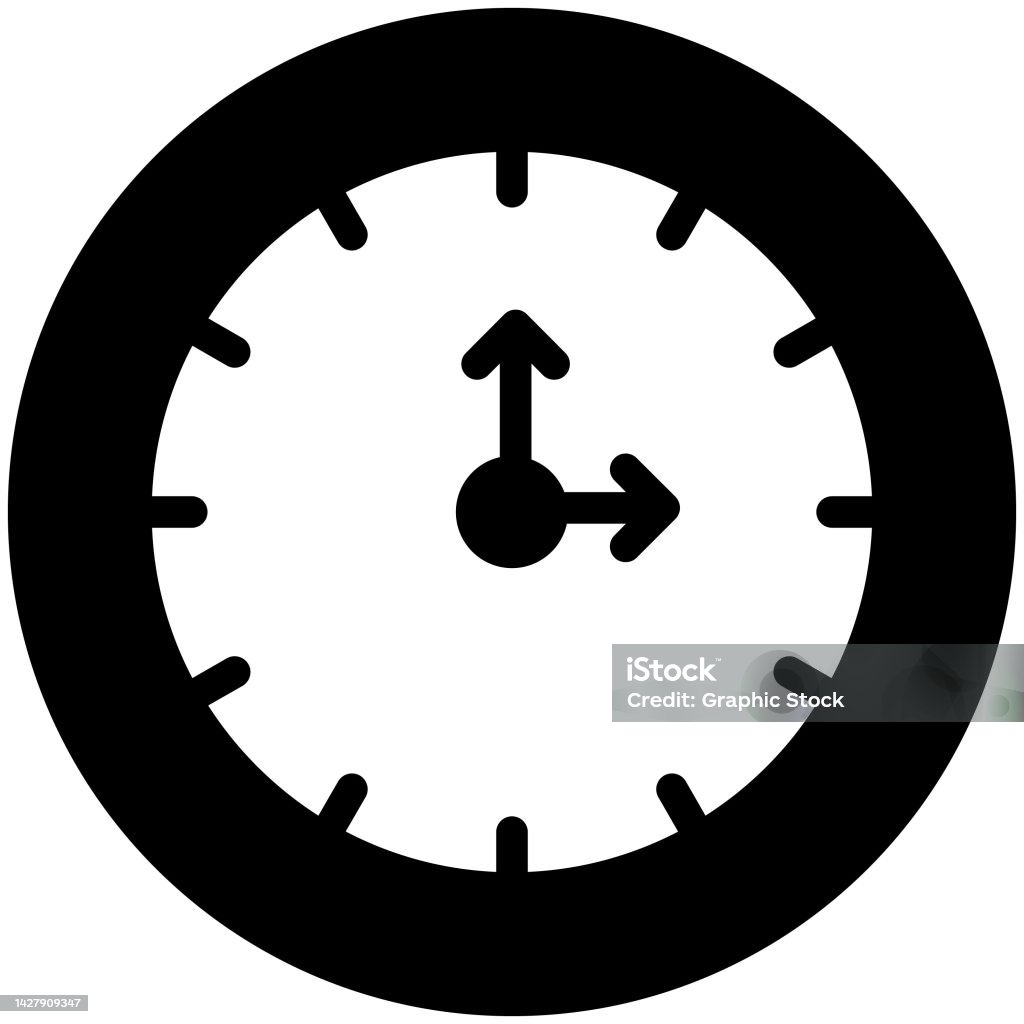 Icône De Lhorloge Noël Et Célébrations Collection De Symboles De Contour Conception Vectorielle