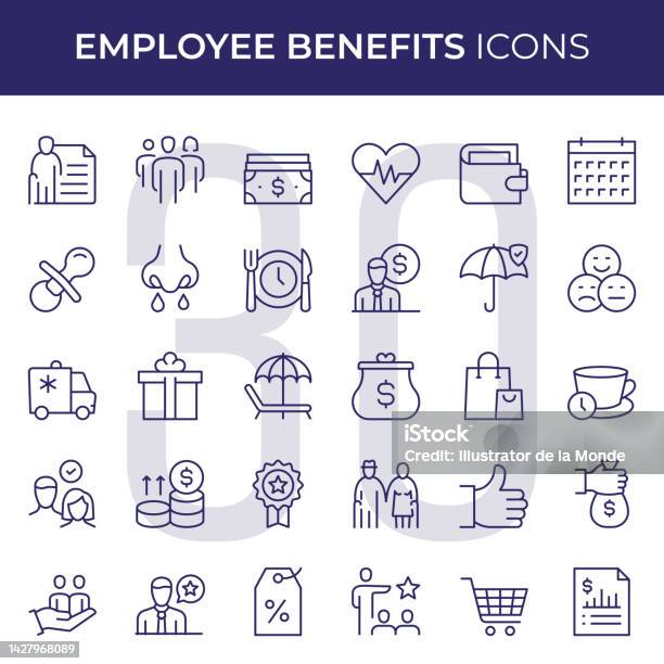 Employee Benefits Line Icons Stock Illustration - Download Image Now ... Employee Benefits Line Icons Stock Illustration - Download Image Now ...