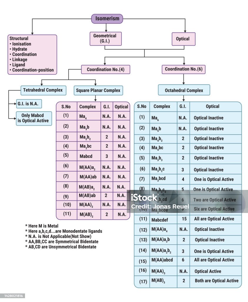 Carte Mentale Ou Organigramme De Lisomérisme Vecteurs Libres De Droits