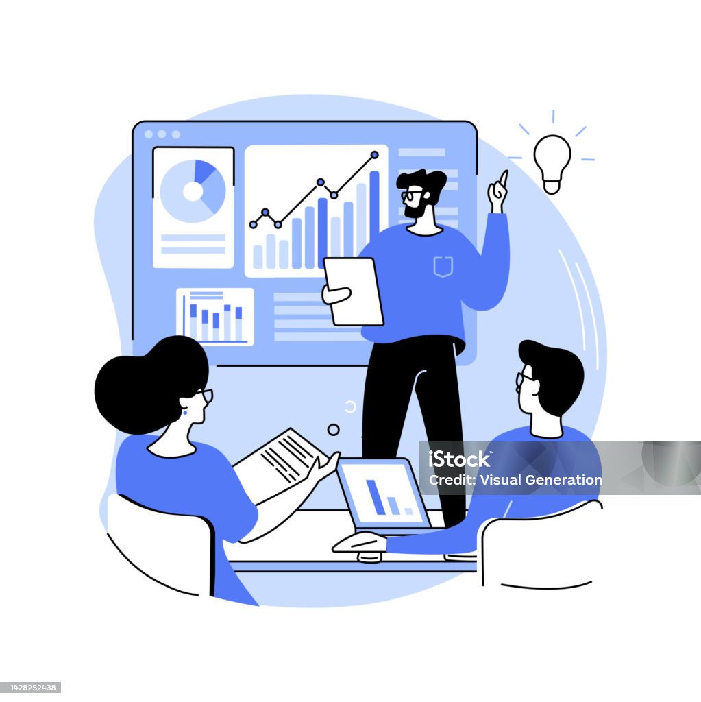 Brainstorming Dengan Tim Ilustrasi Vektor Kartun Yang Terisolasi ... Brainstorming Dengan Tim Ilustrasi Vektor Kartun Yang Terisolasi ...