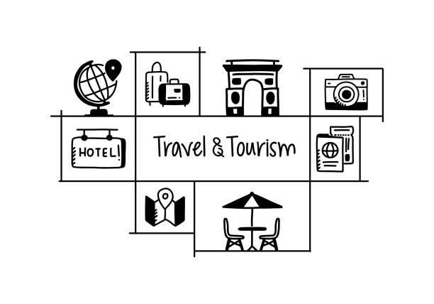 Drawing Of A Boarding Pass Template Illustrations Royalty Free Vector