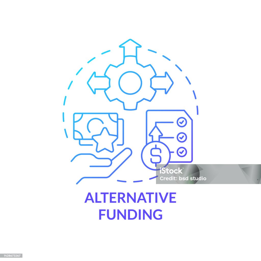 Alternative Funding Blue Gradient Concept Icon Stock Illustration ... Alternative Funding Blue Gradient Concept Icon Stock Illustration ...