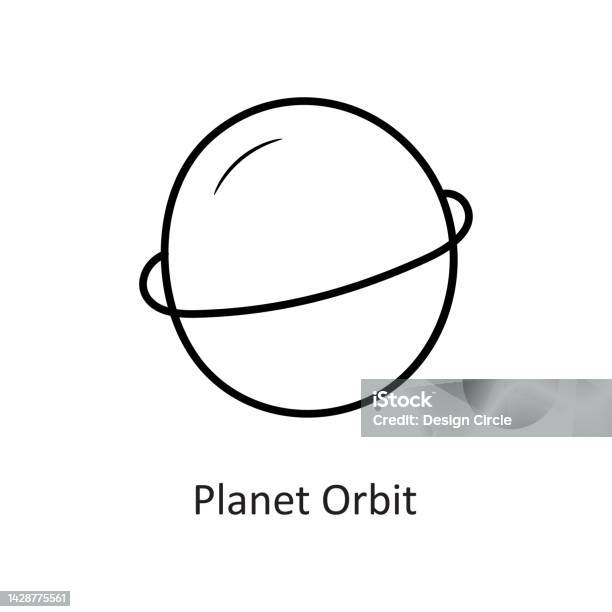 Plan Du Vecteur Planète Contour De Licône Illustration De Conception
