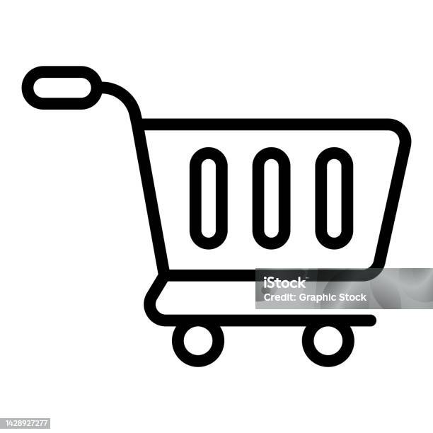 Icône De Ligne Vectorielle Du Panier Icône De Vente Dachat Et De