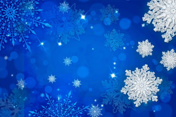 Blue Snowflake Wallpaper Hd