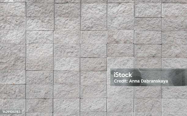 Latar Belakang Dinding Bata Abuabu Dari Dekat Latar Belakang Blok Ubin