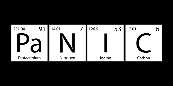 Chemical Elements Of The Periodic Table Funny Chemistry Phrase Panic