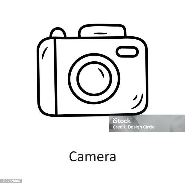 Contour Vectoriel De Caméra Illustration De Conception Dicônes Symbole