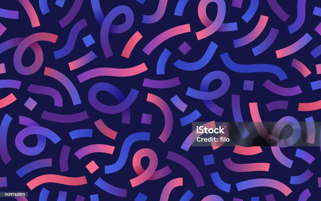 Seamless Abstract Line Modern Background Pattern Stock Illustration