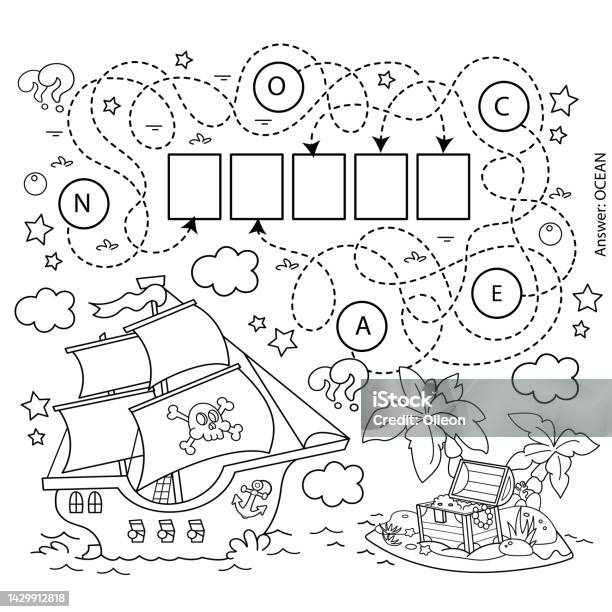 Labyrinthe Ou Jeu De Labyrinthe Puzzle Schéma De La Page À Colorier Du