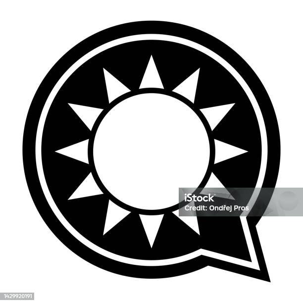 Icône Du Facteur De Protection Solaire Symbole De Bloc De Rayonnement