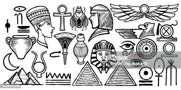 Twenty Eight Tribal Ethnic Hand Drawing Set Elements Set Of Egyptian ... Twenty Eight Tribal Ethnic Hand Drawing Set Elements Set Of Egyptian ...