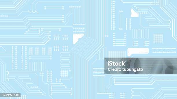 Electronic Circuits Vector Pcb Background Stock Illustration Download
