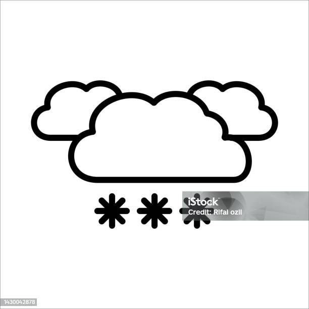 Icône Enneigée Logo Design Vector Template Illustration Signe Et