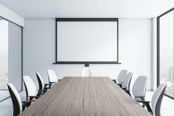 Free Stock Photo of Modern meeting room with whiteboard and chairs ...
