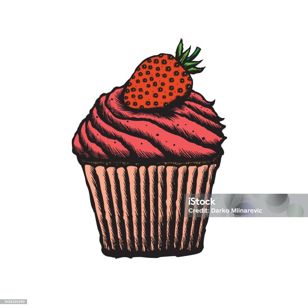 Cupcake Stock Illustration Download Image Now Baked Baked Pastry
