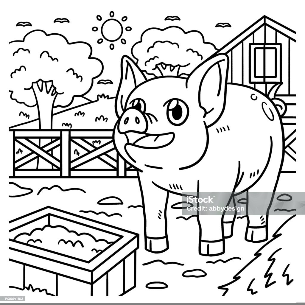 Halaman Mewarnai Hewan Babi Untuk Anakanak Ilustrasi Stok - Unduh ... Halaman Mewarnai Hewan Babi Untuk Anakanak Ilustrasi Stok - Unduh ...
