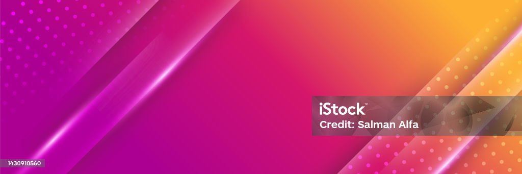 Abstract Pink Purple Orange Colorful Banner Background Gradient Dynamic
