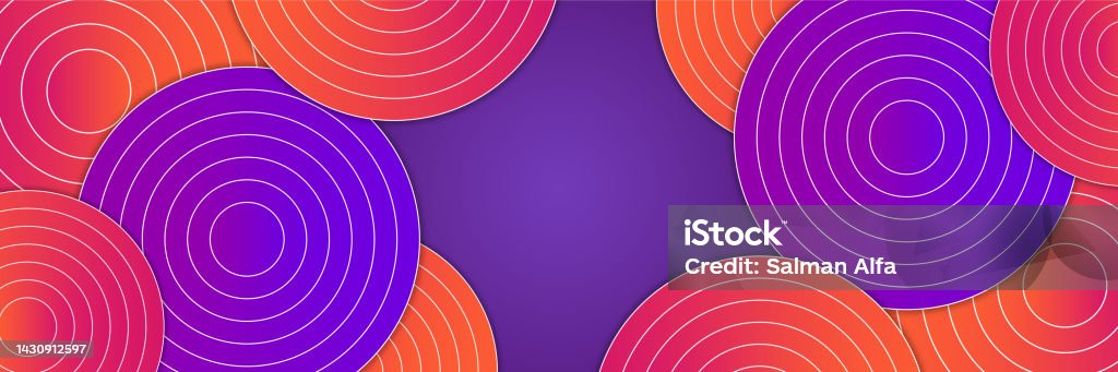 Abstract Pink Purple Orange Colorful Banner Background Gradient Dynamic
