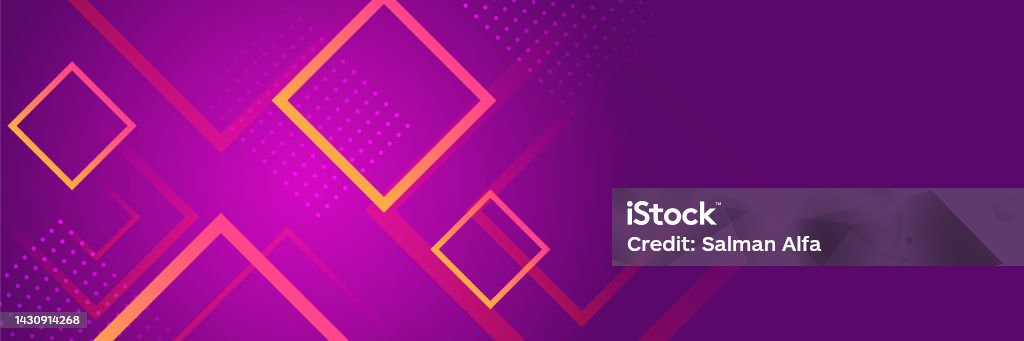 Abstract Pink Purple Orange Colorful Banner Background Gradient Dynamic