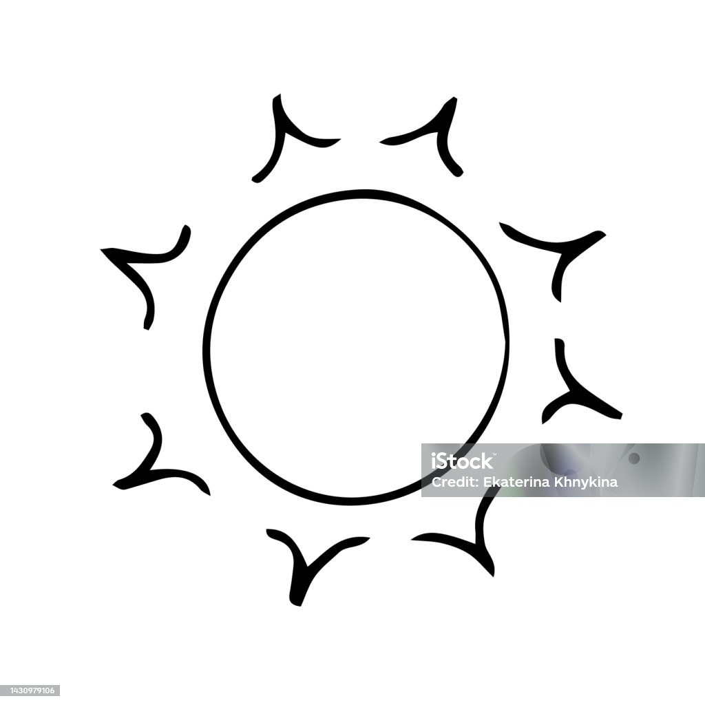 Bright Sun Vector Illustration Hand Drawing Stock Illustration ... Bright Sun Vector Illustration Hand Drawing Stock Illustration ...
