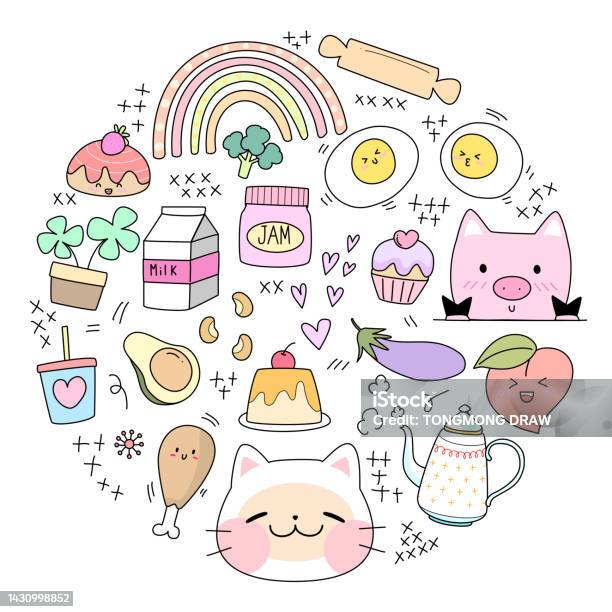 Kawaii Mengatur Lencana Patch Mode Pada Latar Belakang Lingkaran ... Kawaii Mengatur Lencana Patch Mode Pada Latar Belakang Lingkaran ...