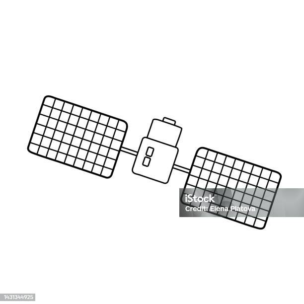Kartun Vektor Garis Besar Satelit Luar Angkasa Stasiun Ilustrasi Garis ... Kartun Vektor Garis Besar Satelit Luar Angkasa Stasiun Ilustrasi Garis ...