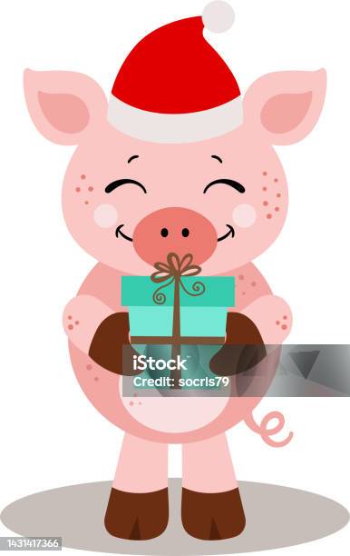 Babi Natal Lucu Memegang Kotak Hadiah Ilustrasi Stok - Unduh Gambar ... Babi Natal Lucu Memegang Kotak Hadiah Ilustrasi Stok - Unduh Gambar ...