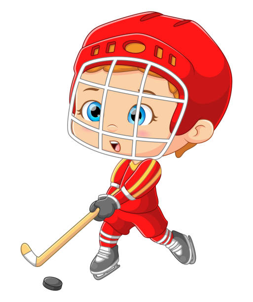 Kid Hockey Player Clipart