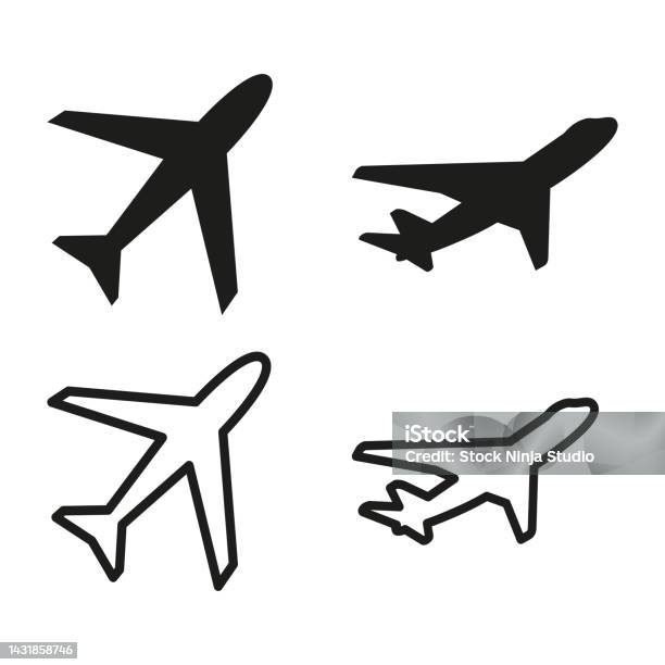 Icône De Plan Illustration De Transport Vectoriel Dicône Davion