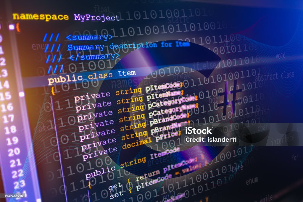 C Sharp Programming Language Source Code Example On Monitor C Source 3068