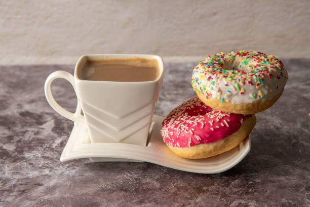 Free Stock Photo of Box of Donuts and Coffee Cup on Table | Download ...