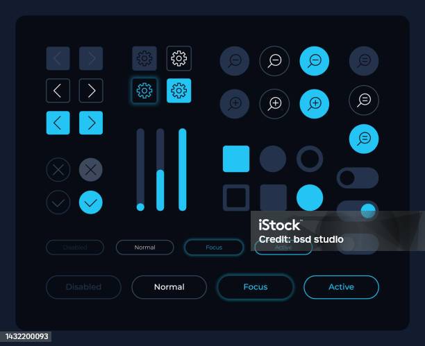 Multiple Buttons Ui Elements Kit Stock Illustration - Download Image ... Multiple Buttons Ui Elements Kit Stock Illustration - Download Image ...